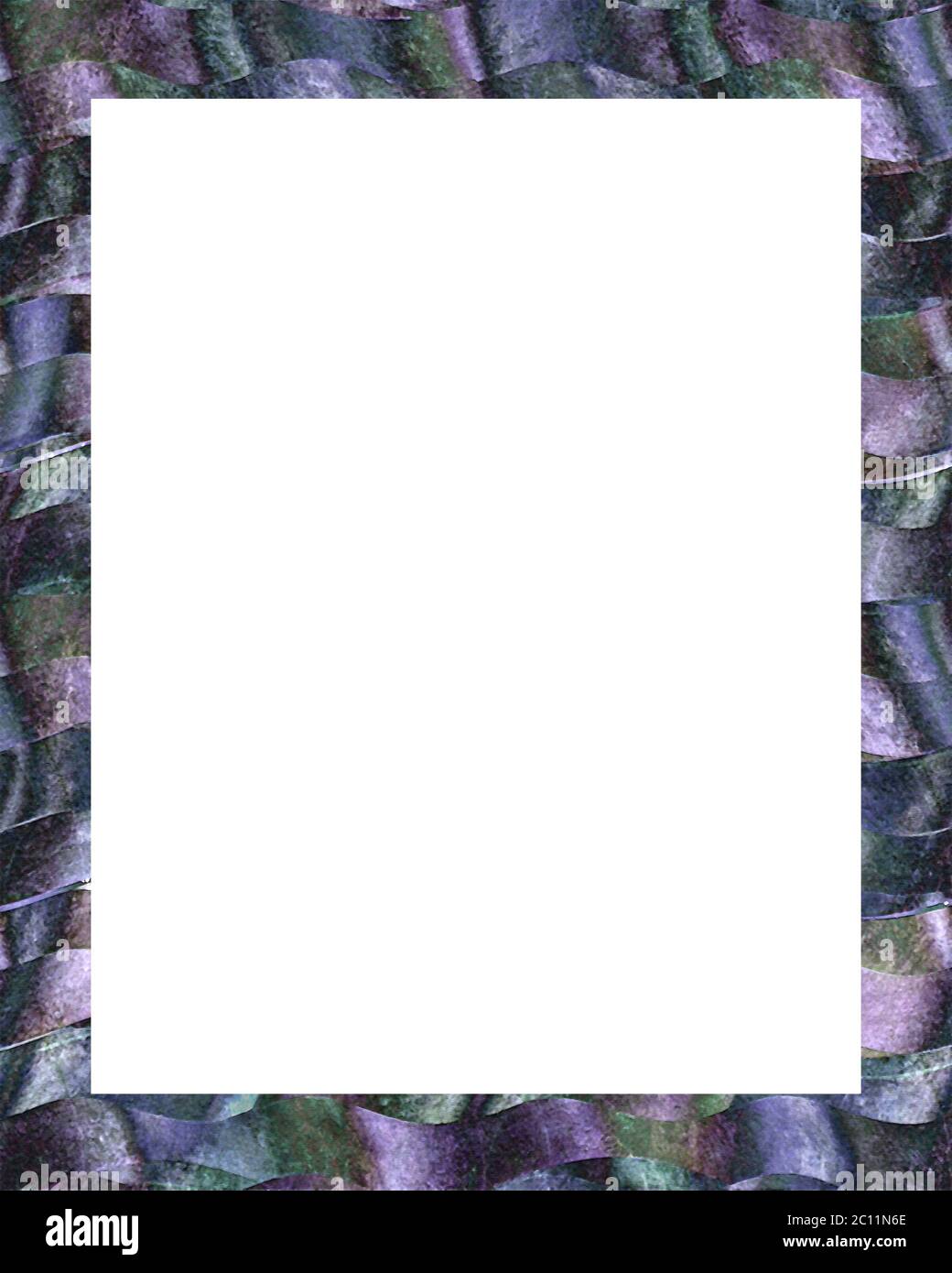 White Frame Background with Decorated Abstract Borders Stock Photo - Alamy