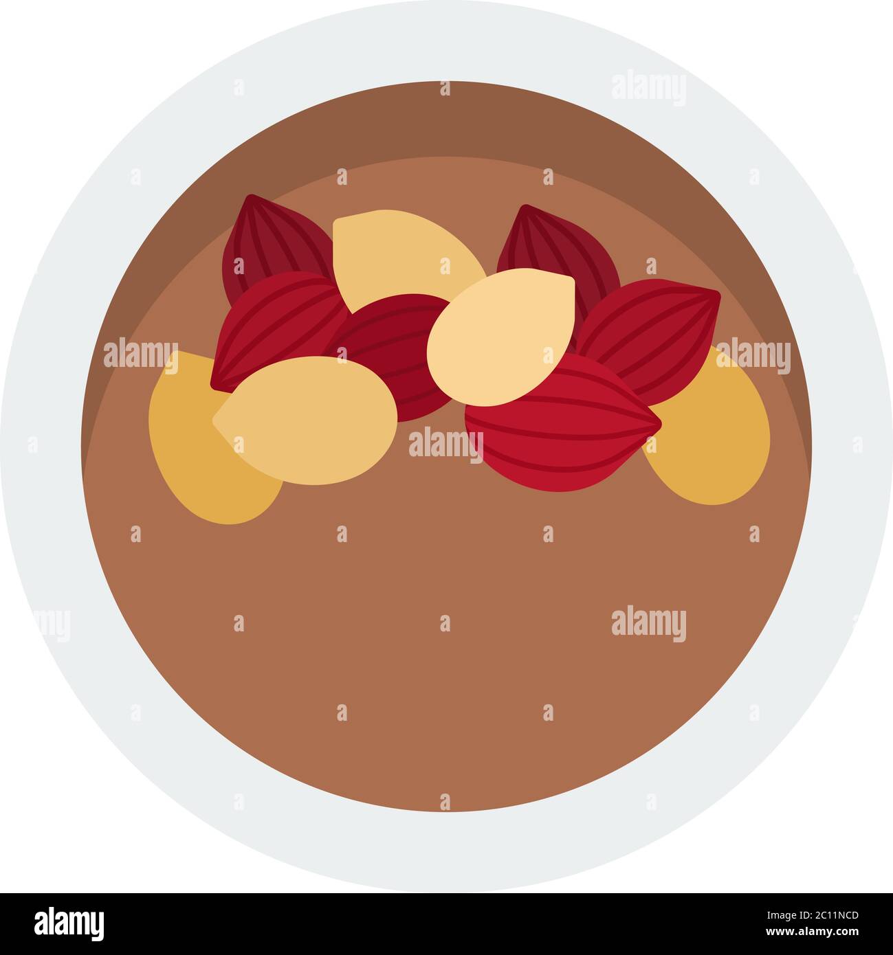 Peeled peanuts Stock Vector Images - Alamy