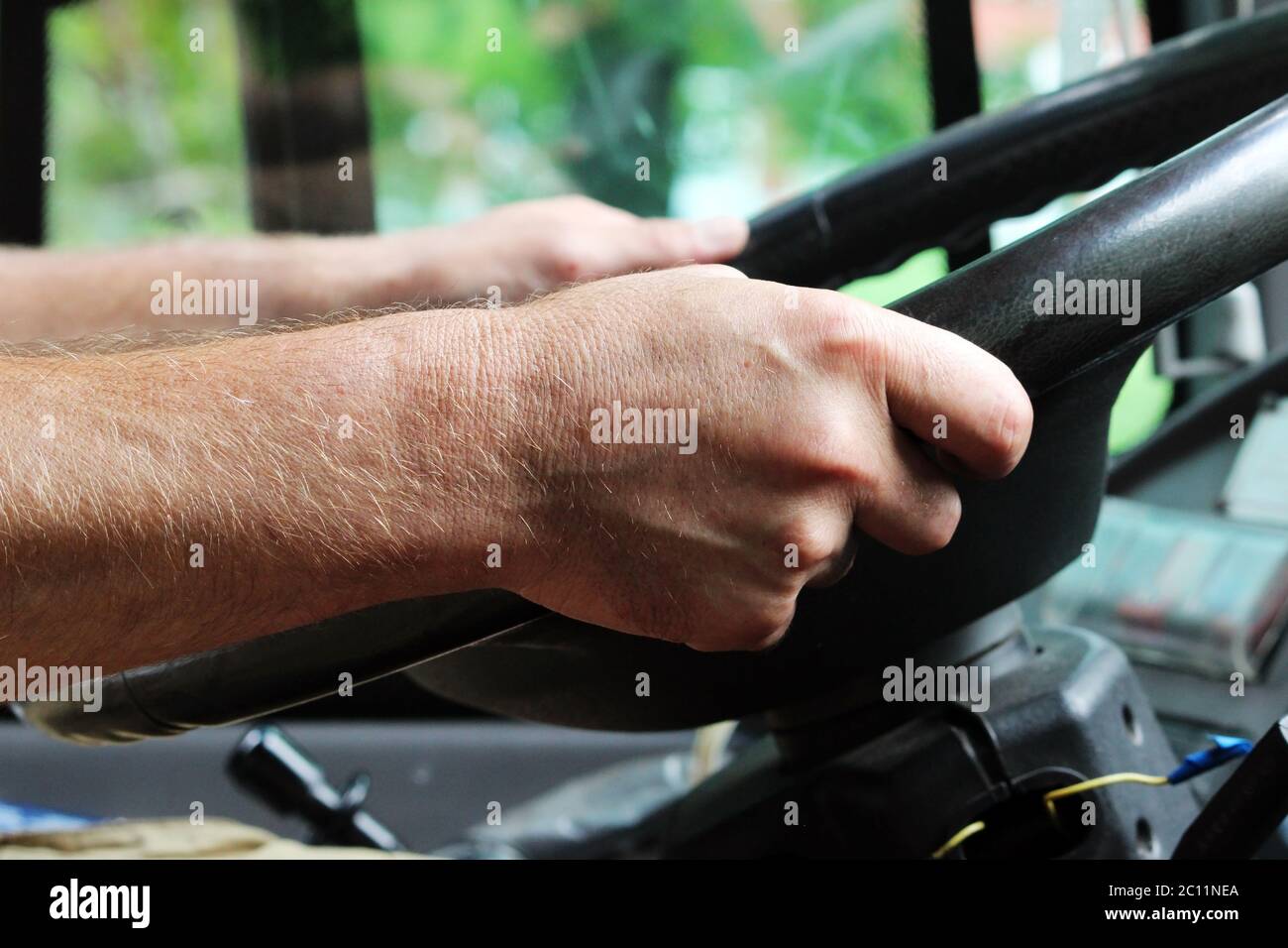 Male bus driver hi-res stock photography and images - Alamy
