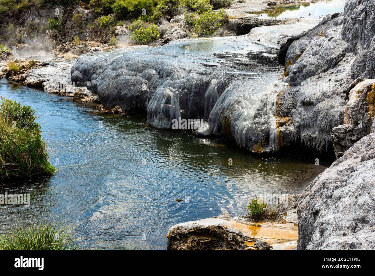 Boiling Mud Pool in Rotorua, New Zealand Stock Photo - Alamy