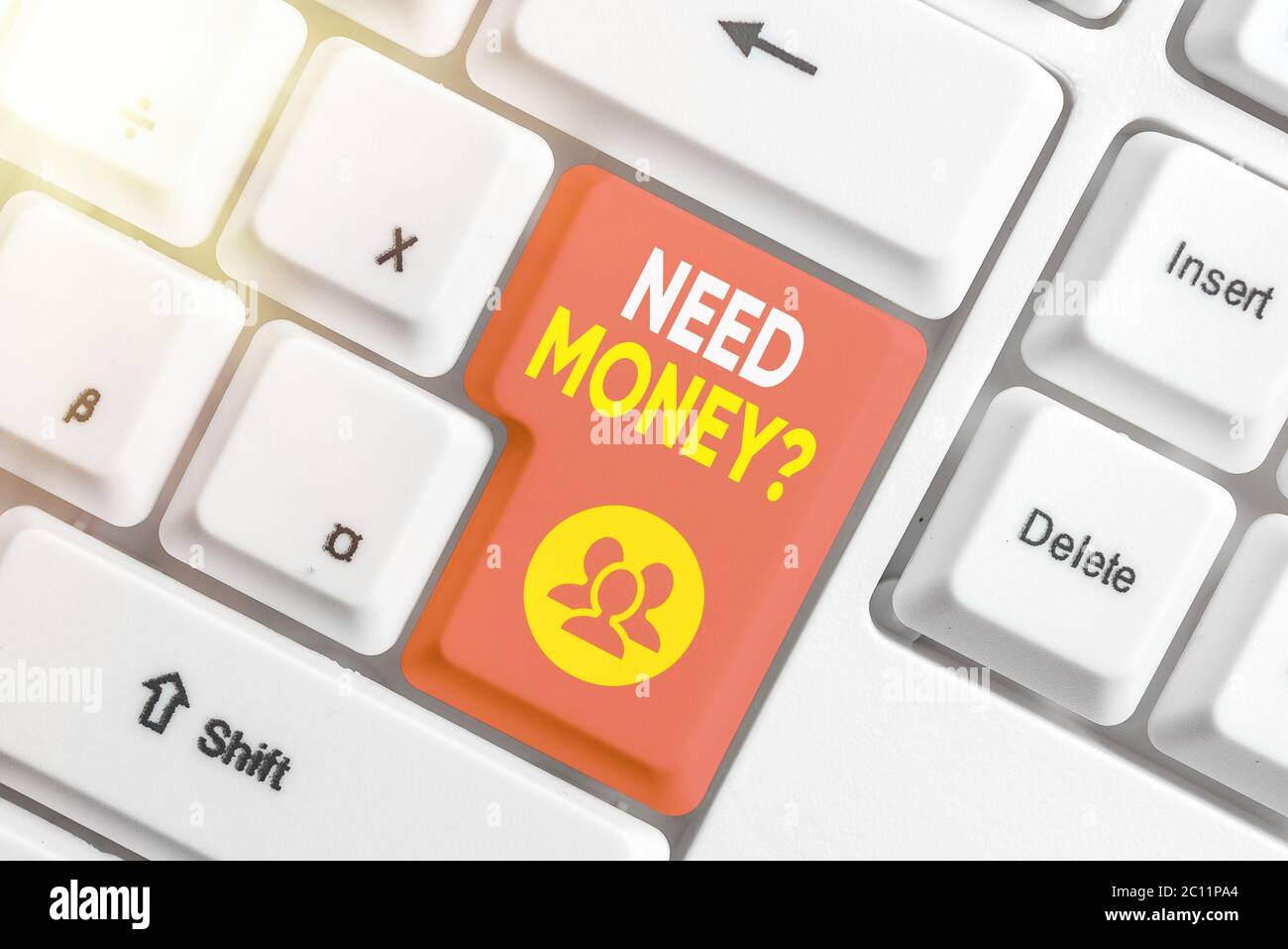 Text sign showing Need Money Question. Business photo showcasing Need ...