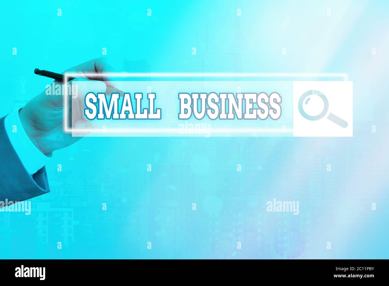 Text sign showing Small Business. Business photo showcasing an ...