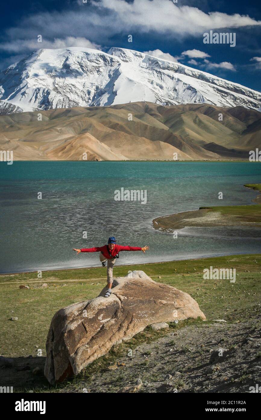 Woman on top Stock Photo - Alamy