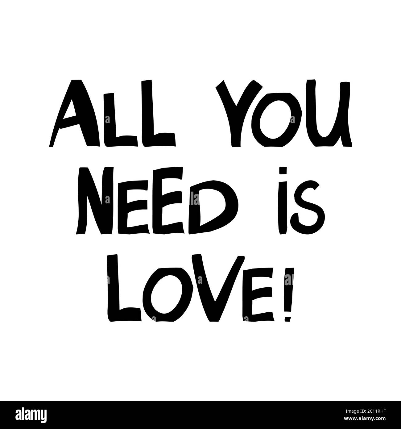 All we need is love banner Stock Vector Images - Alamy