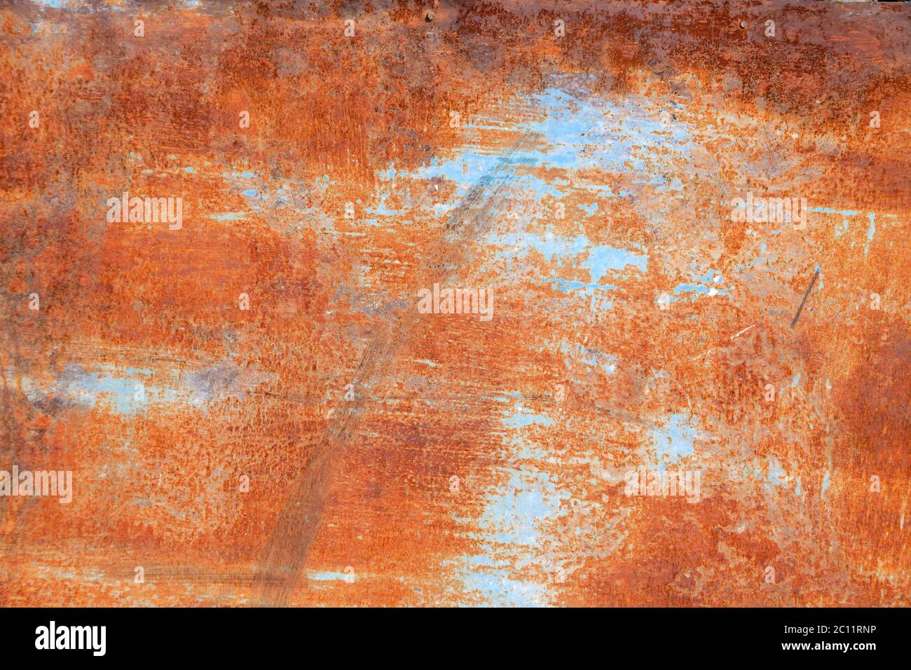 Textured red rust wall background, aged vintage surface, horizontal ...