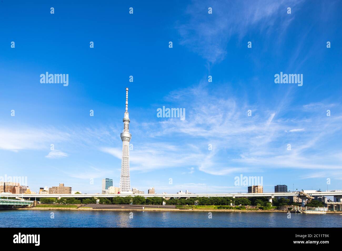 tokyo tower in blue sky Stock Photo - Alamy