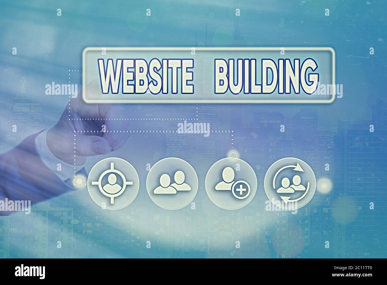Conceptual hand writing showing Website Building. Concept meaning site ...