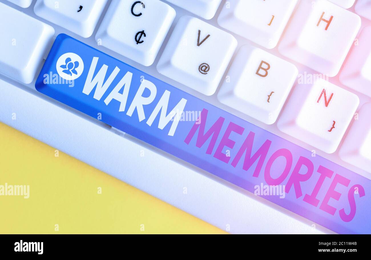 Conceptual hand writing showing Warm Memories. Concept meaning ...