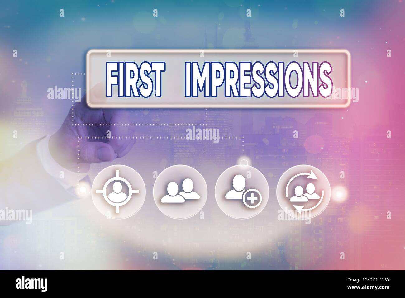 Conceptual hand writing showing First Impressions. Concept meaning ...