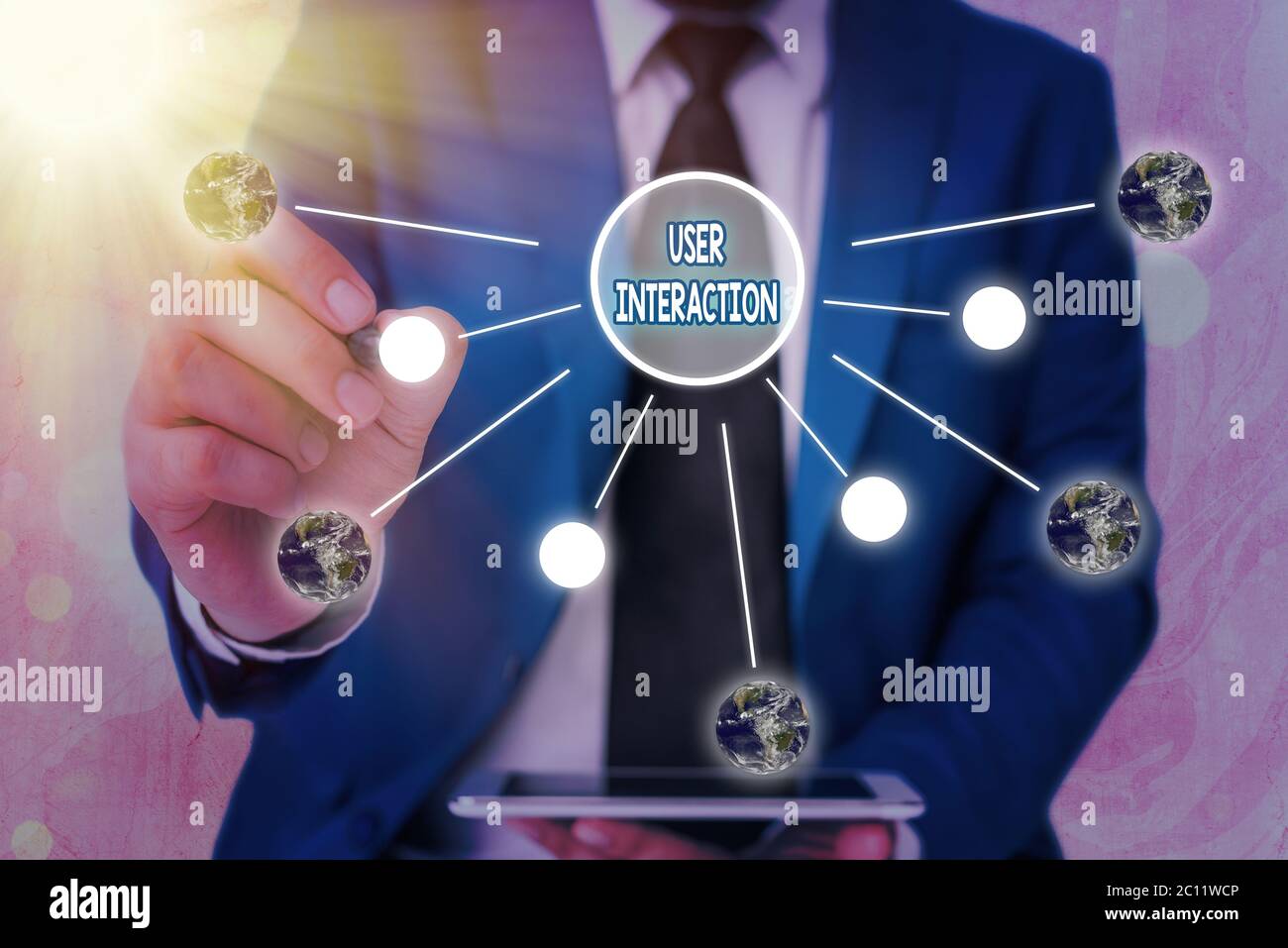 Conceptual hand writing showing User Interaction. Concept meaning how ...