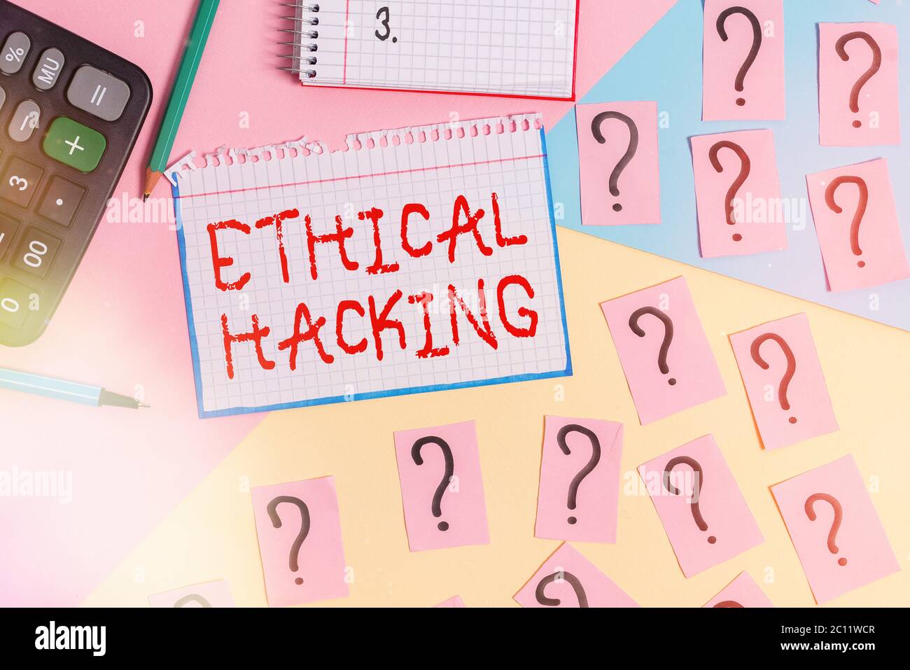 Writing Note Showing Ethical Hacking Business Concept For A Legal Attempt Of Cracking A Network