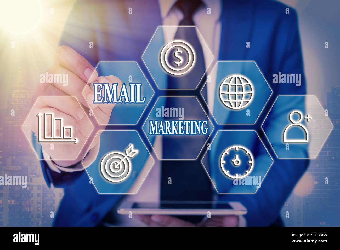 Text sign showing Email Marketing. Business photo text attracting ...