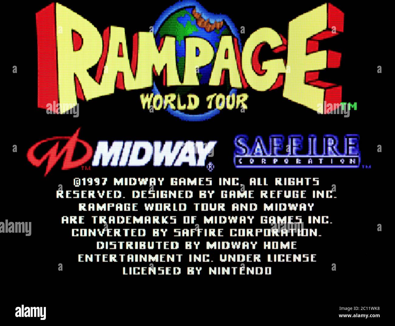 Rampage Game Logo RAMPAGE WORLD TOUR Arcade History | Game Refuge