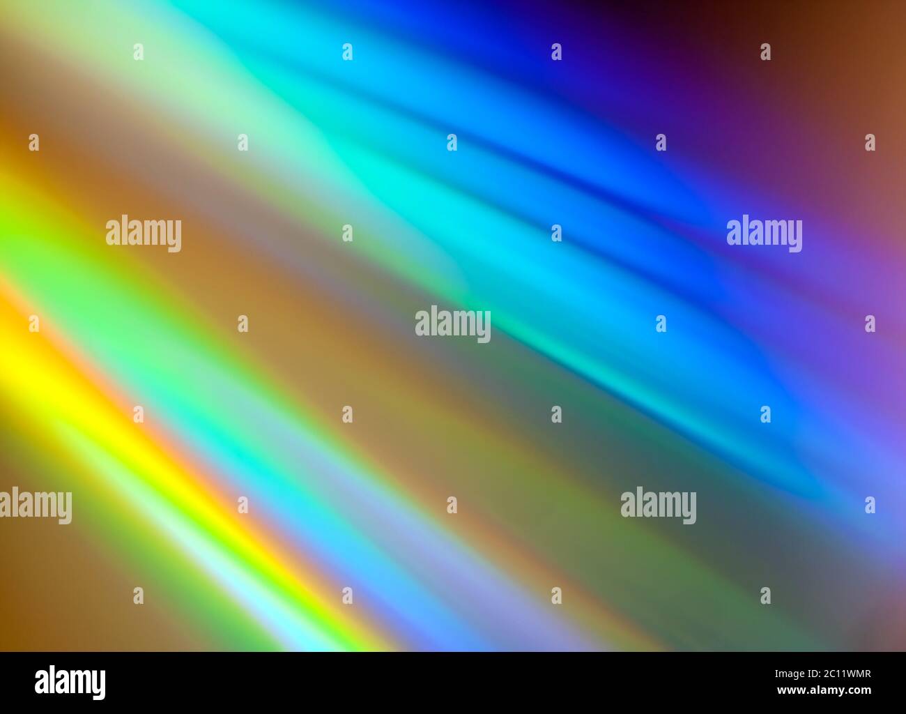 Closeup of rainbow colored reflection on CD Stock Photo - Alamy