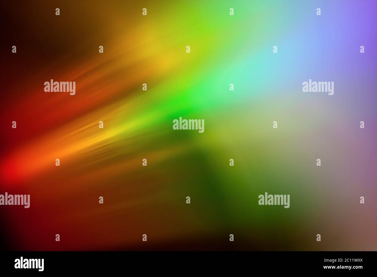 Closeup of rainbow colored reflection on CD Stock Photo - Alamy