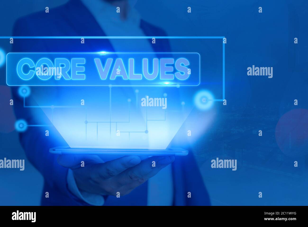 Handwriting text Core Values. Conceptual photo principles which guide ...