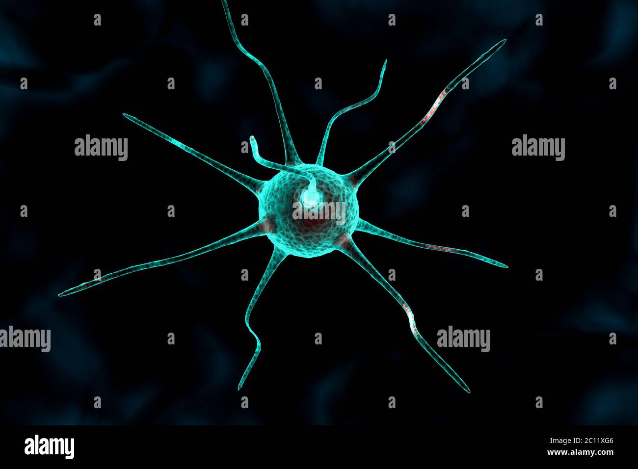 3d nerve cell Stock Photo - Alamy