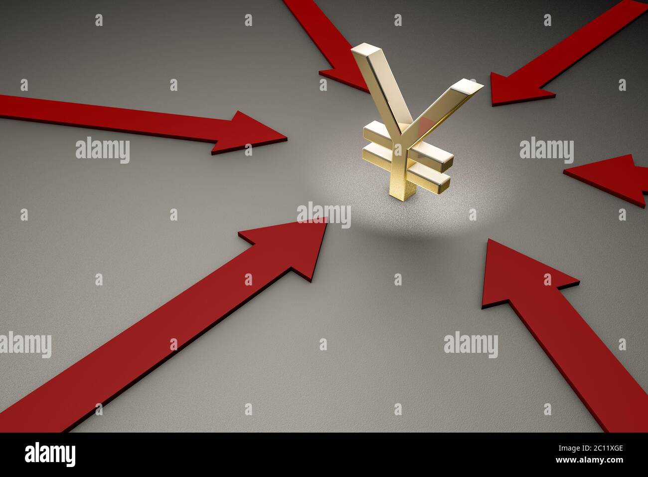 red arrows point to rmb Stock Photo - Alamy