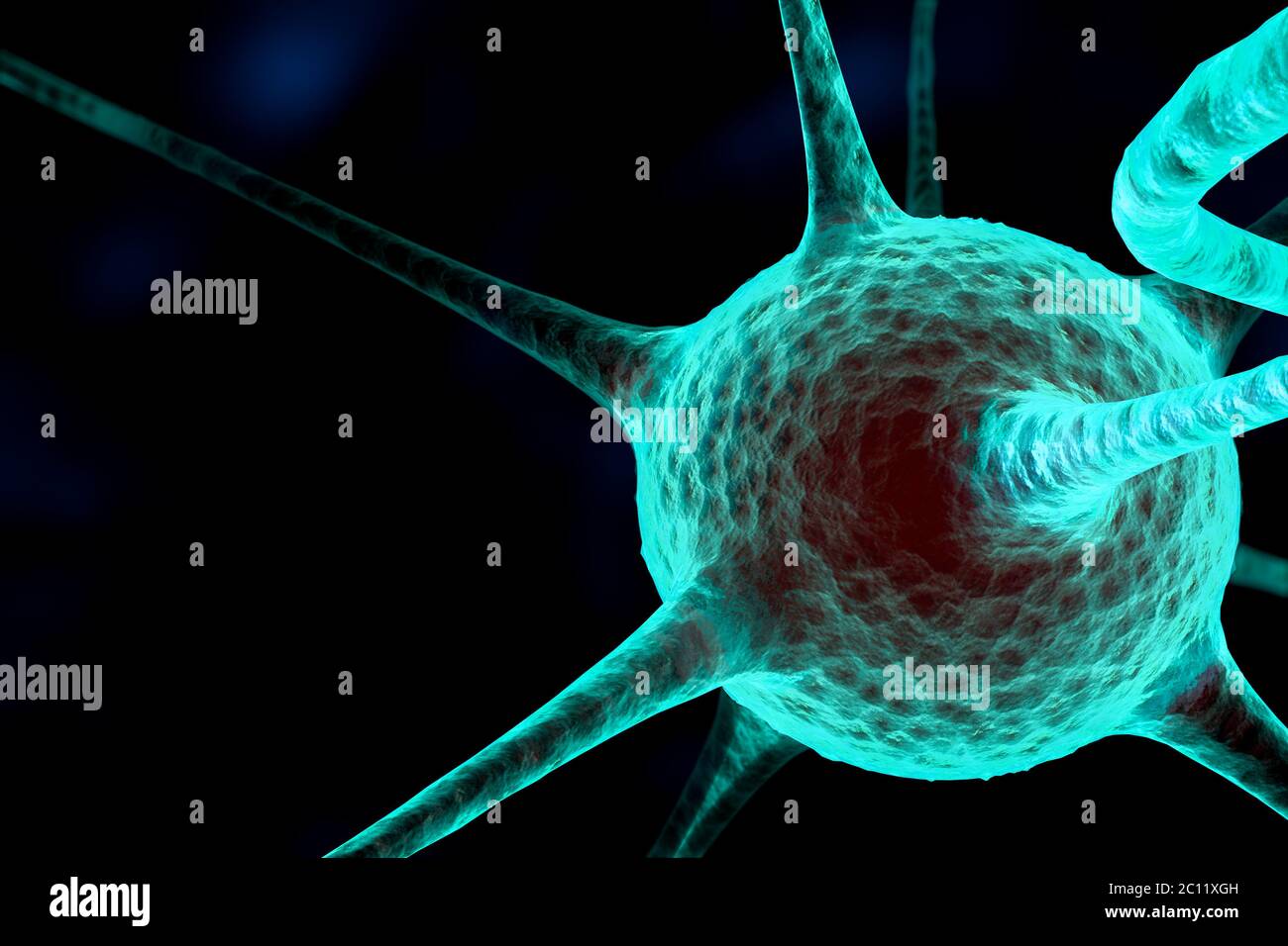3d nerve cell Stock Photo - Alamy