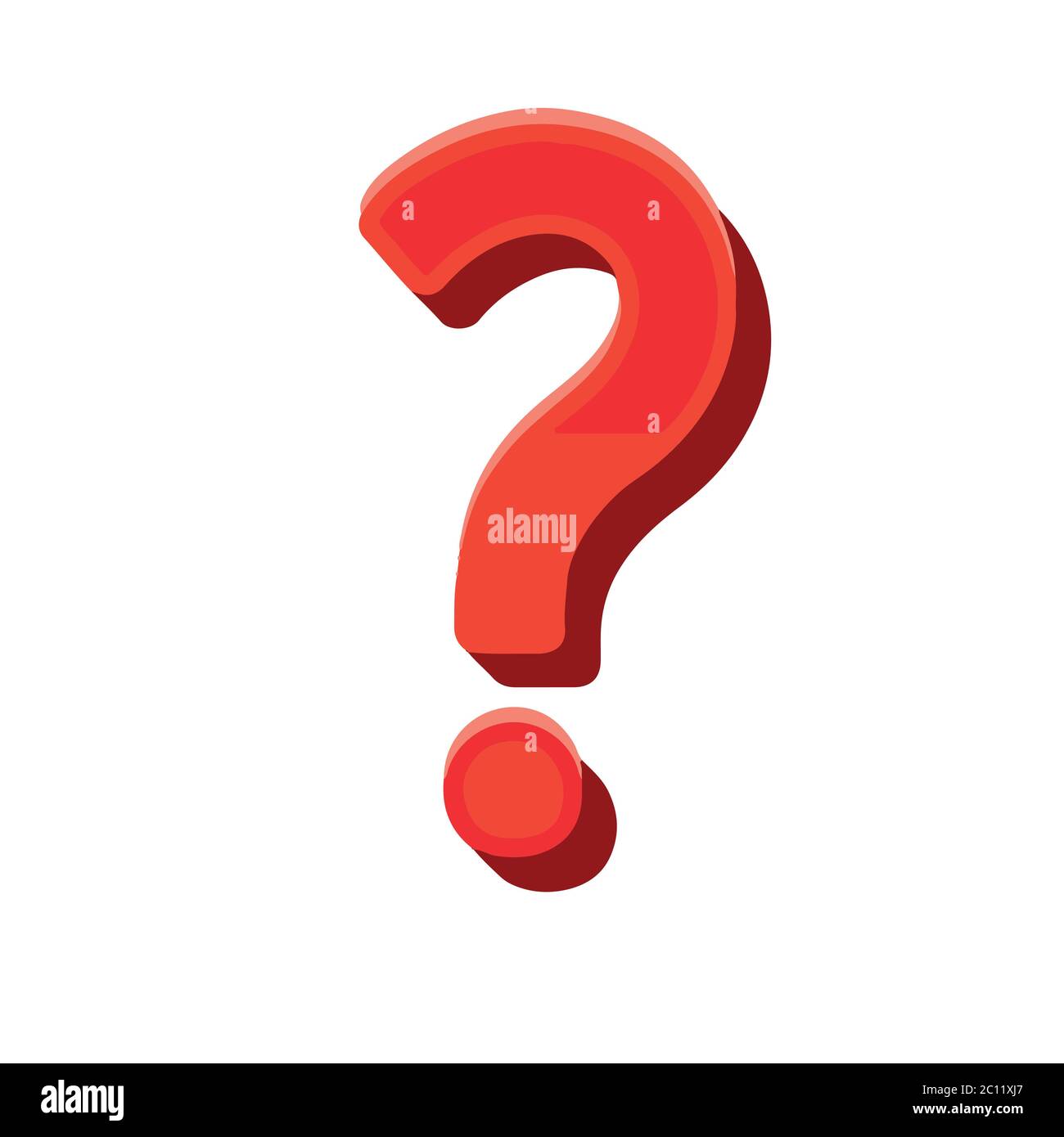 Question mark 3d symbol Stock Vector Image & Art - Alamy