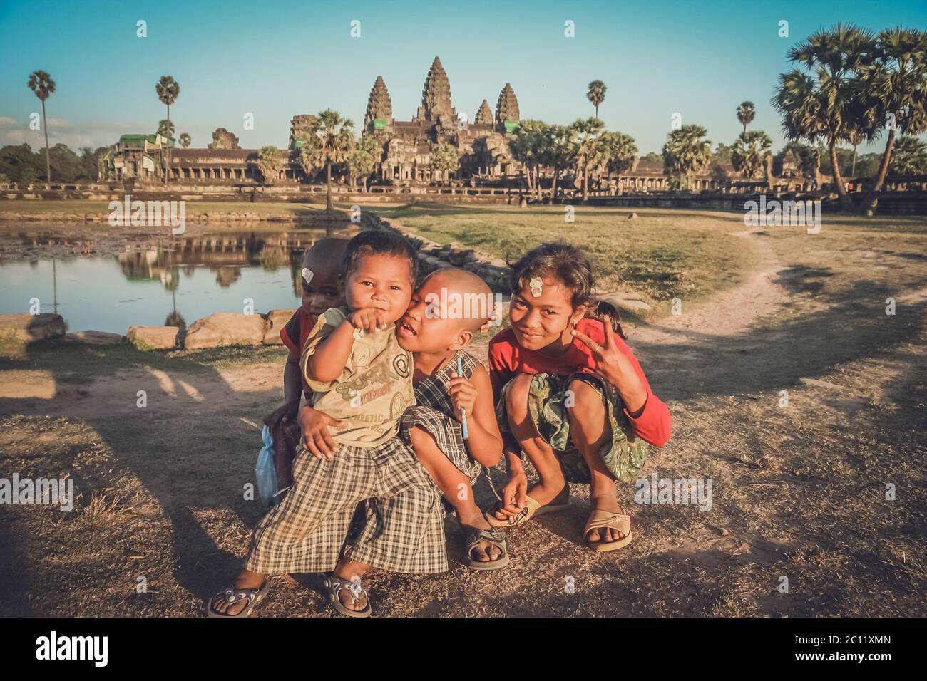 Happy Cambodian Children