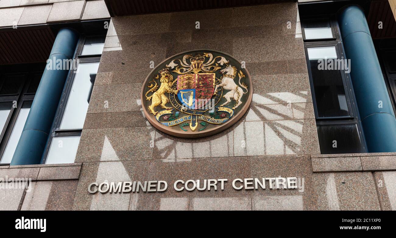 Sign at the Combined Court Centre at Middlesbrough,England,UK Stock ...