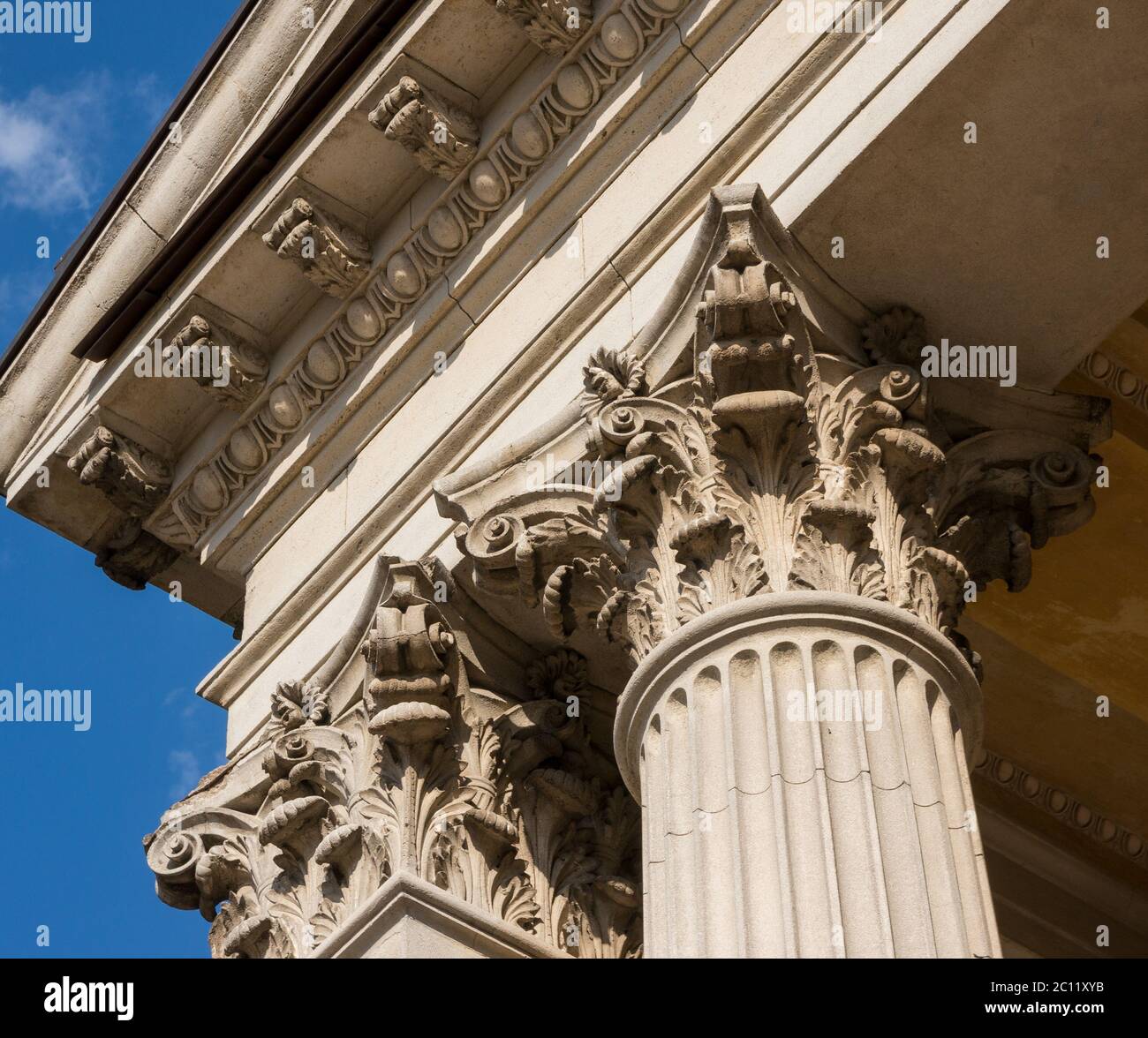 Ionian column capital architectural detail Stock Photo - Alamy