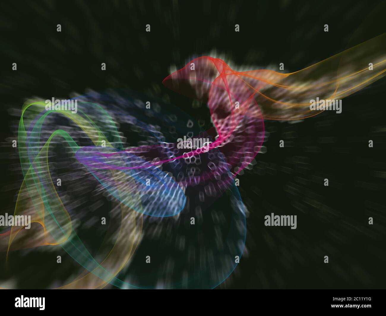 connection rainbow network concept science abstract geometrical tech ...