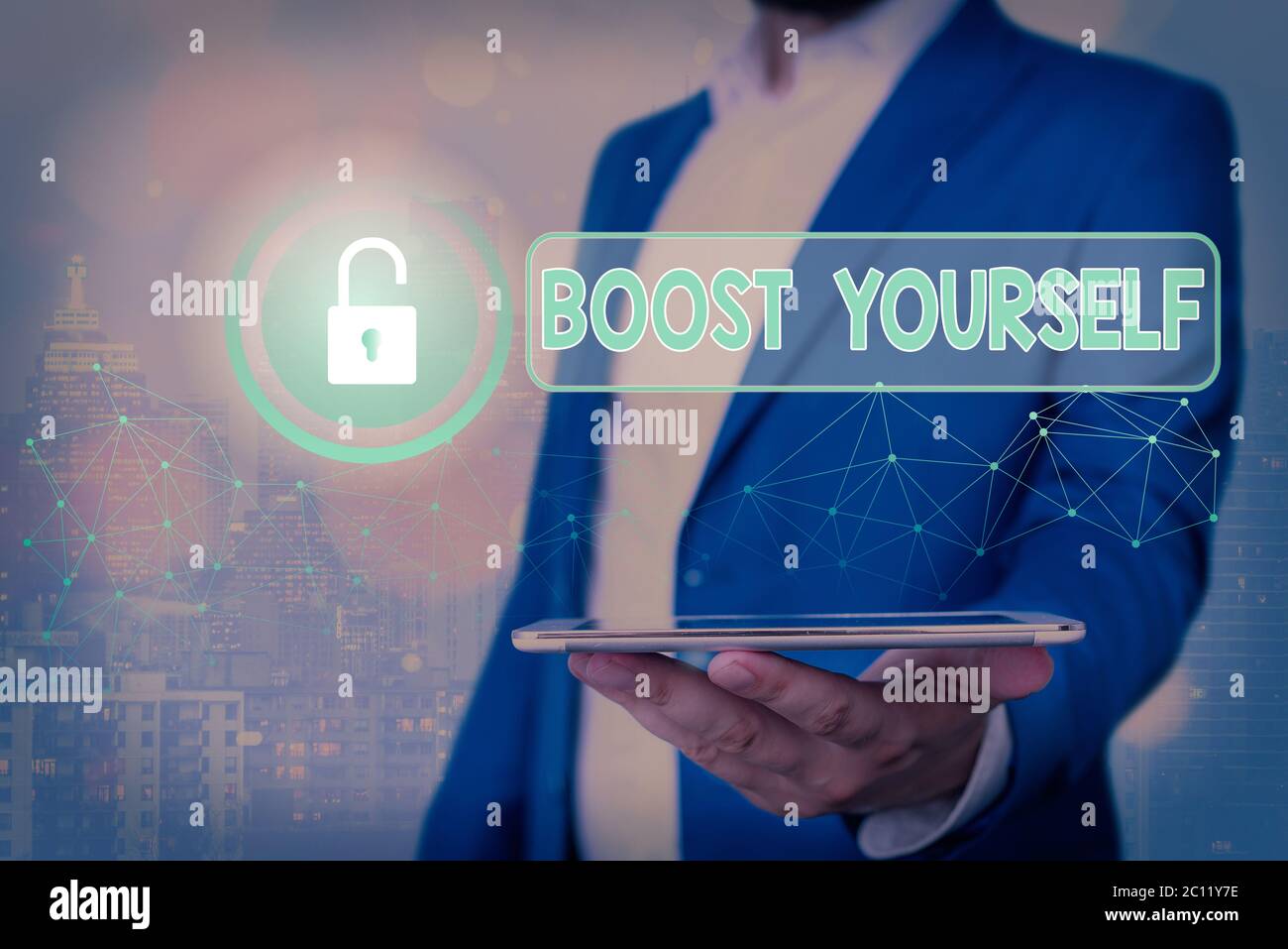 Text sign showing Boost Yourself. Business photo showcasing delivering ...