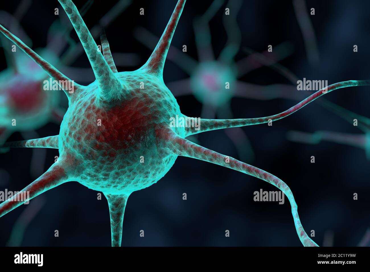 3d nerve cell Stock Photo - Alamy