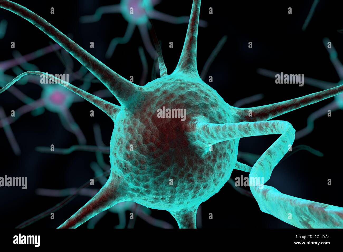 3d nerve cell Stock Photo - Alamy