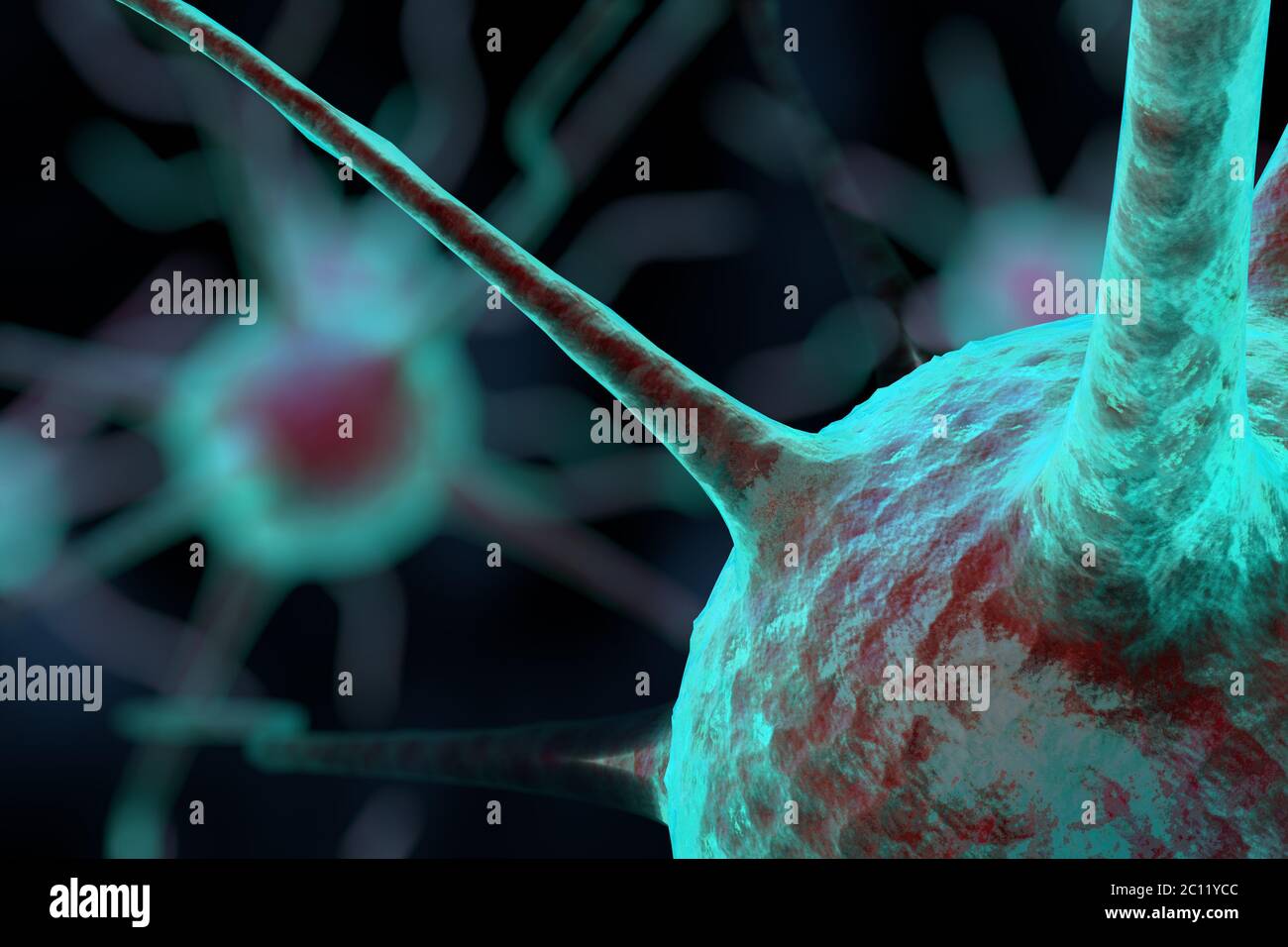3d nerve cell Stock Photo - Alamy