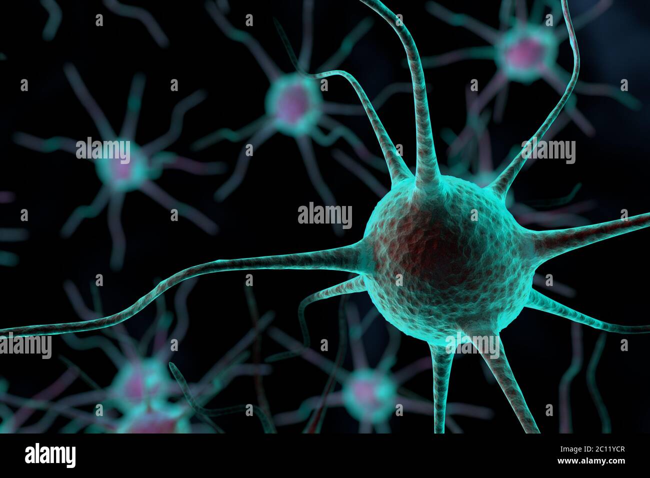 3d nerve cell Stock Photo - Alamy
