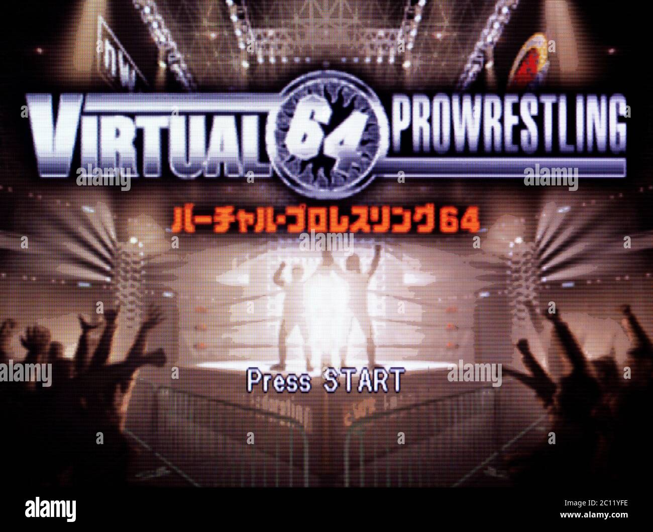 Virtual Pro Wrestling 64 - Nintendo 64 Videogame - Editorial use only ...