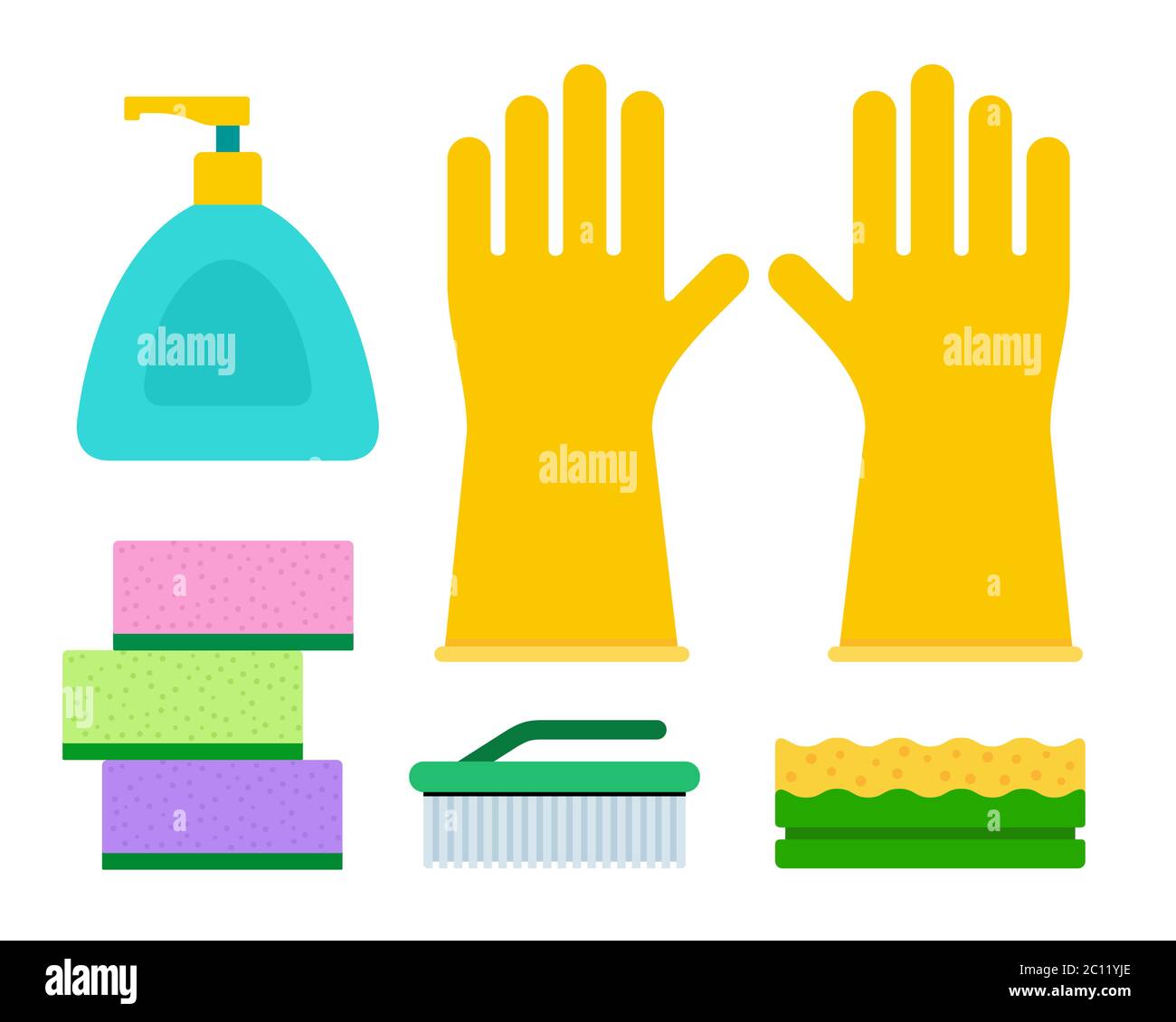 Wash up the dishes Stock Vector Images - Alamy