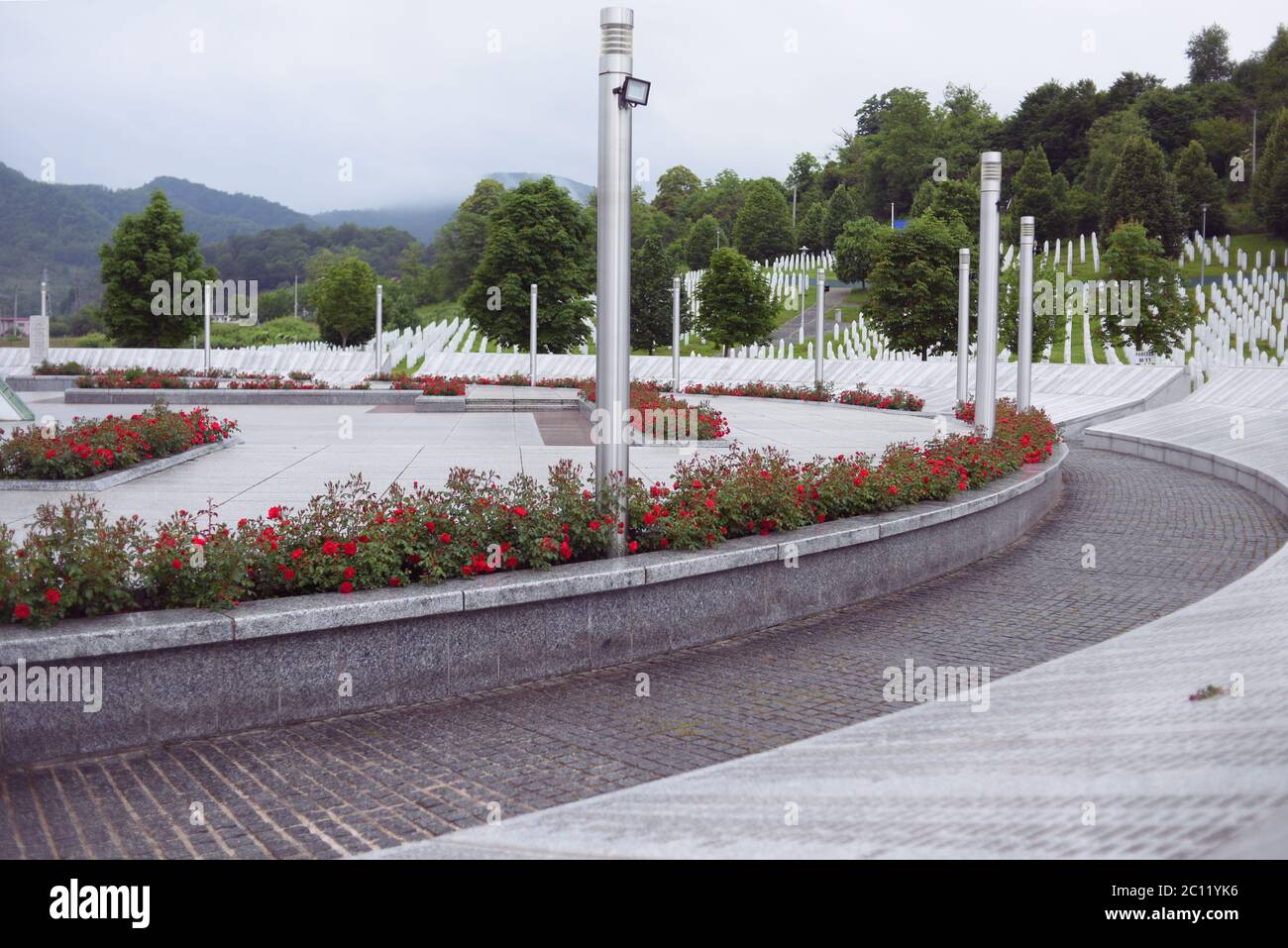 Srebrenica, Bosnia-Herzegovina, June 01 2020: Srebrenica-Potocari ...