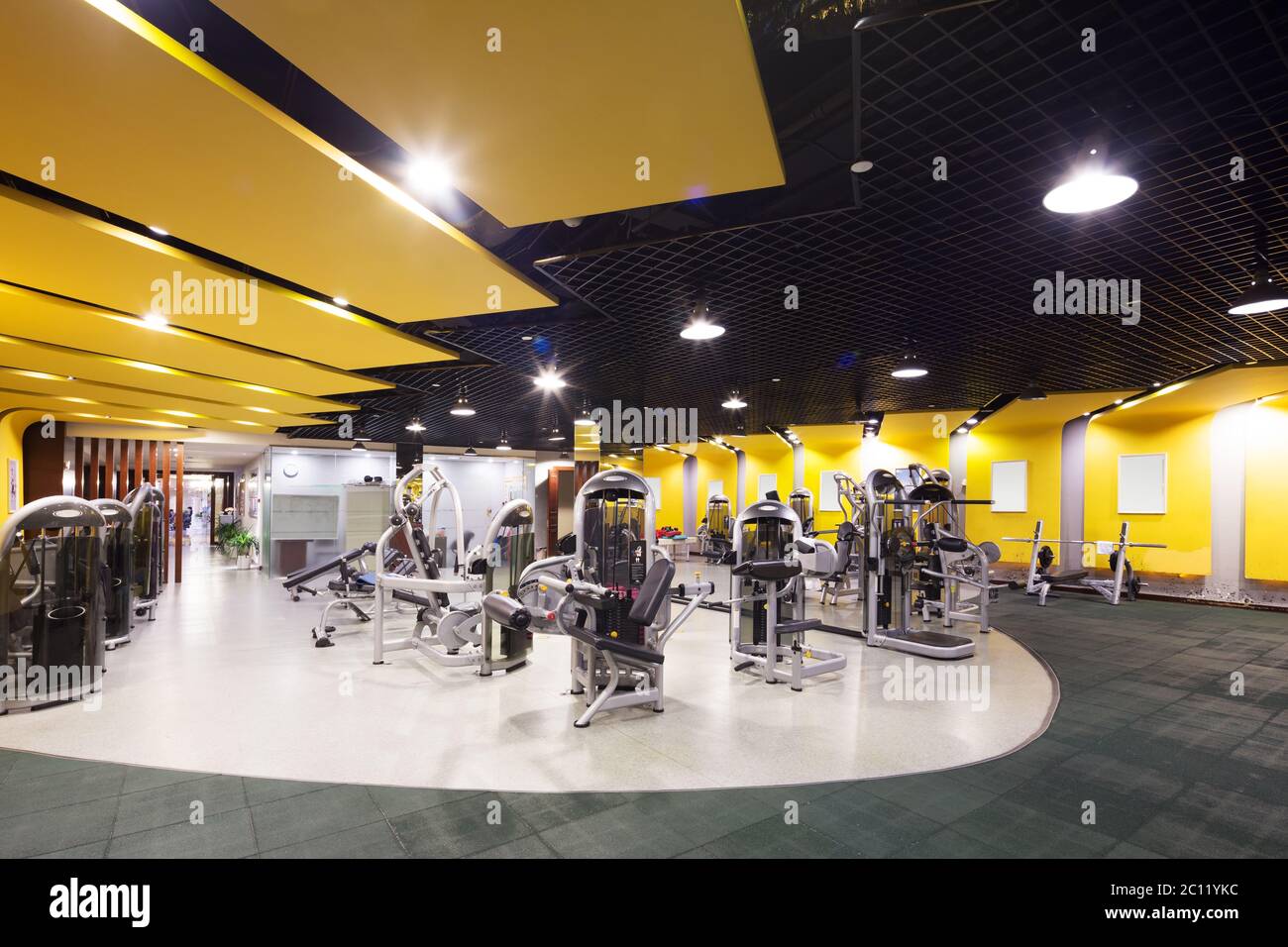 interior of modern gym Stock Photo - Alamy