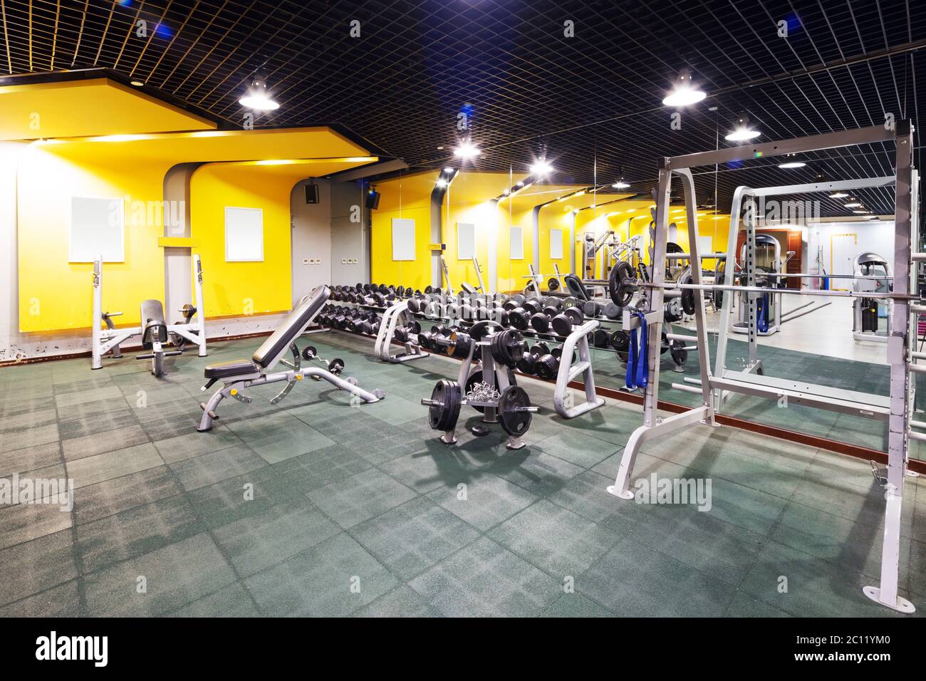 interior of modern gym Stock Photo - Alamy