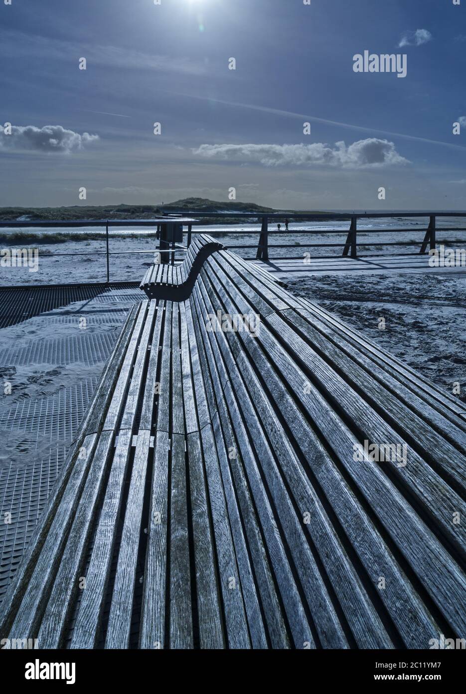 Bench by the sea Stock Photo - Alamy