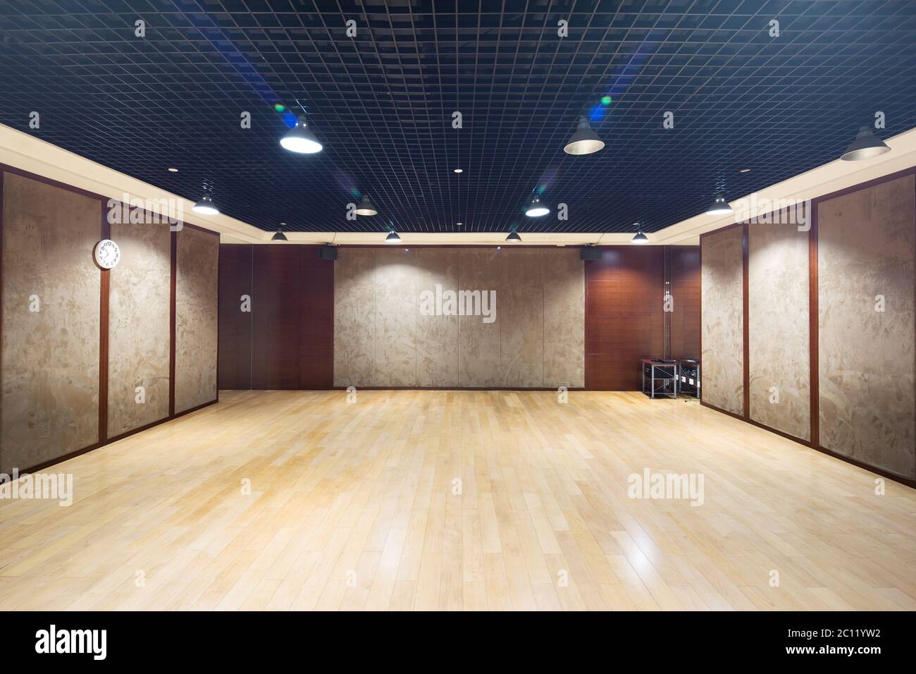 design and decoration of empty room in modern gym Stock Photo - Alamy