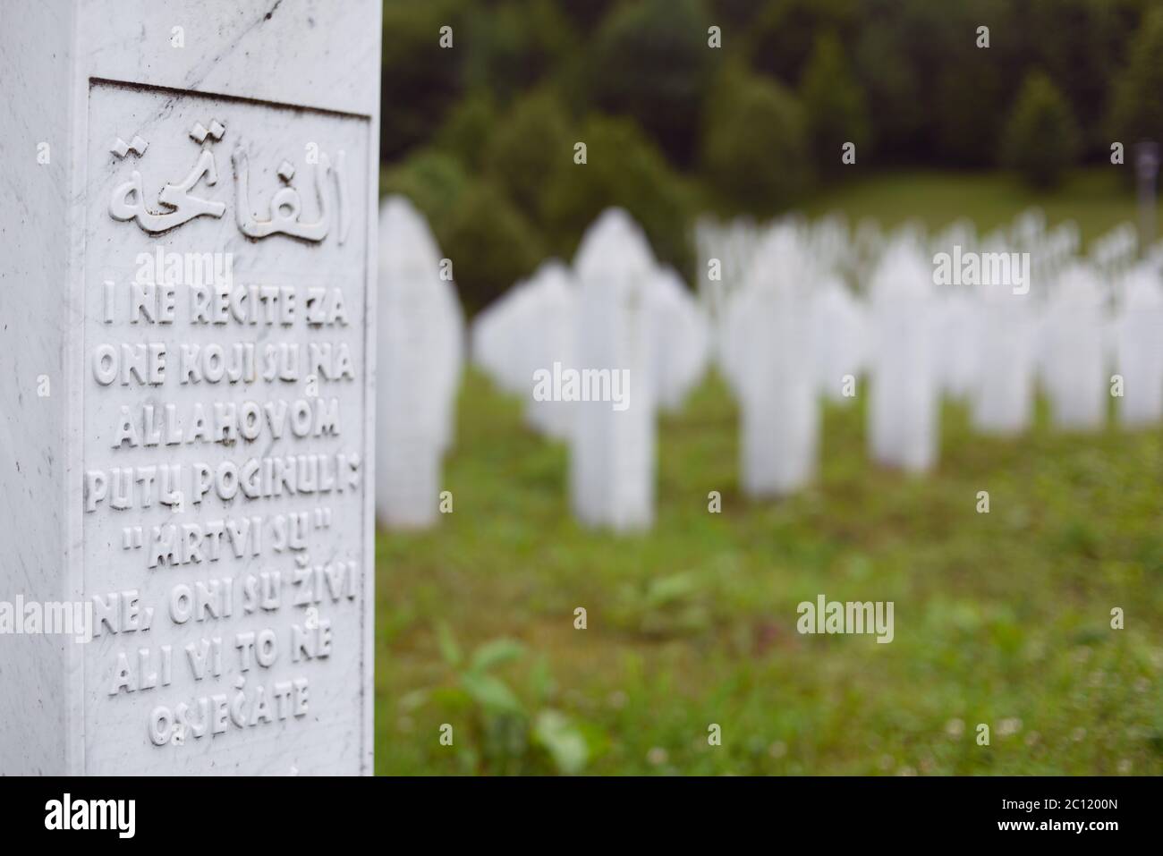 Srebrenica, Bosnia-Herzegovina, June 01 2020: Srebrenica-Potocari ...
