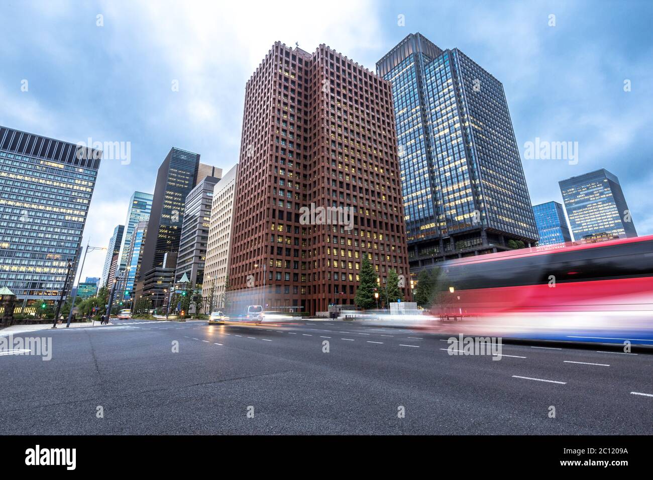 modern office buildings in downtown of tokyo Stock Photo - Alamy