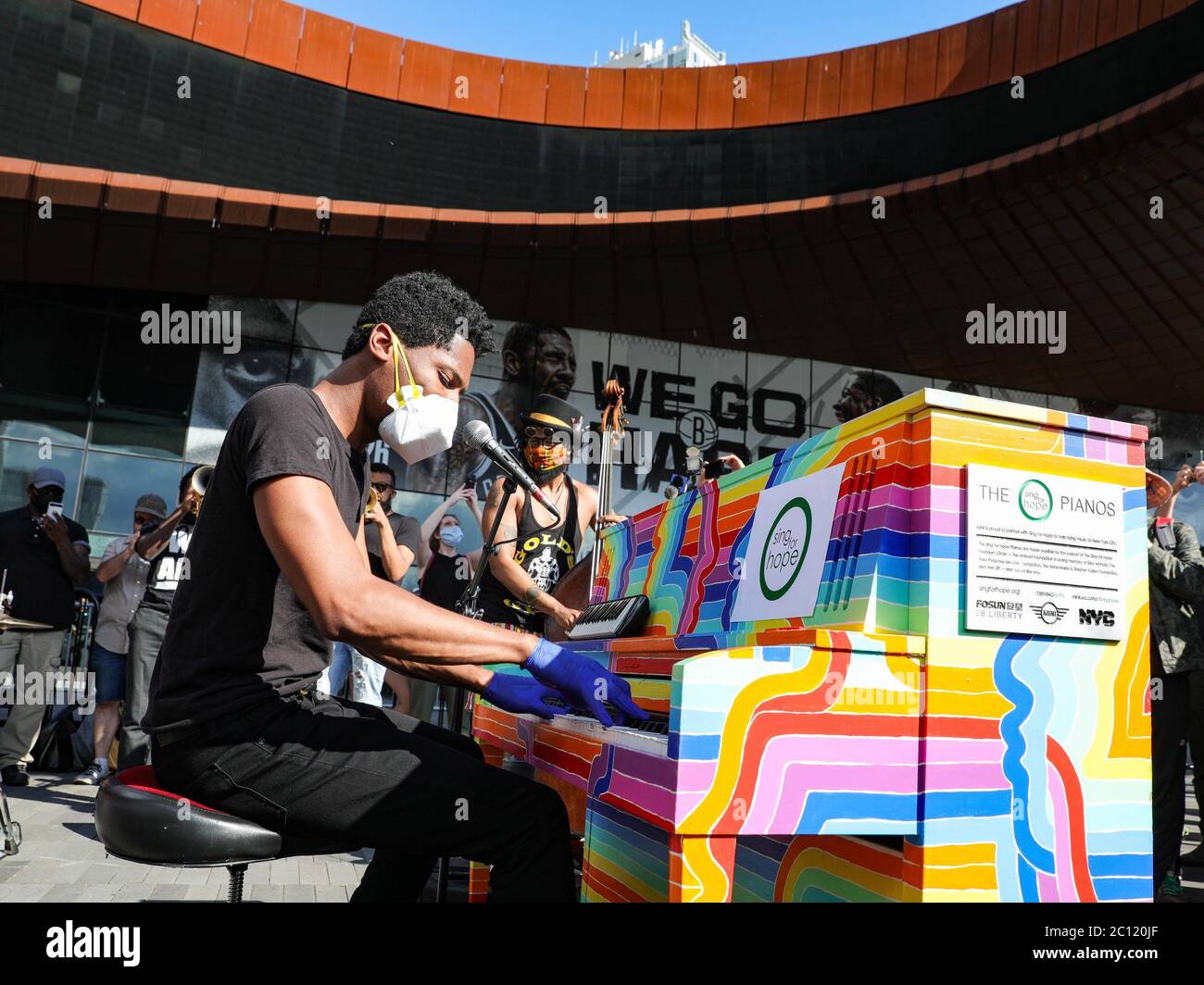 Brooklyn, NY, USA. 12th June, 2020. Jon Batiste out and about for Jon ...