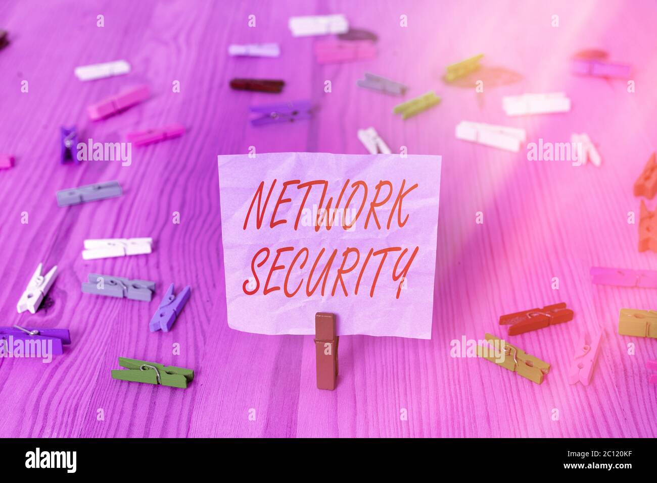 Handwriting Text Writing Network Security Conceptual Photo Practice Of Securing A Computer Web