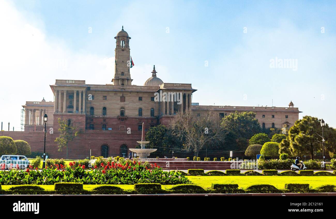 The Ministry of External Affairs located in New Delhi in India. A ...