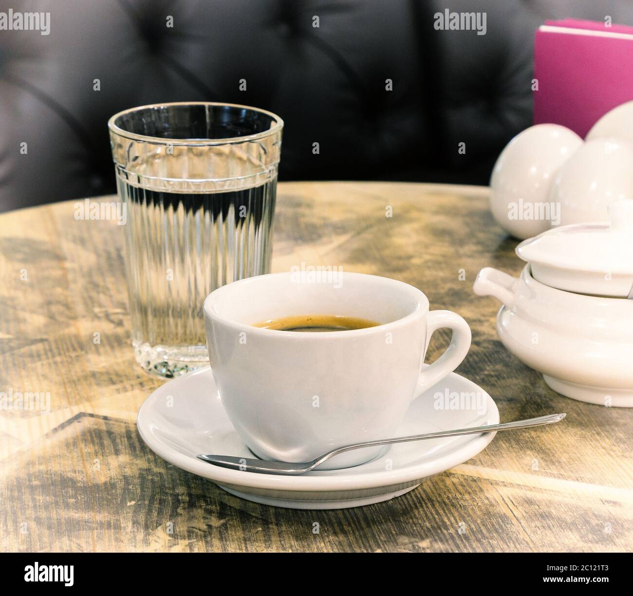 Coffee cup and saucer Stock Photo - Alamy
