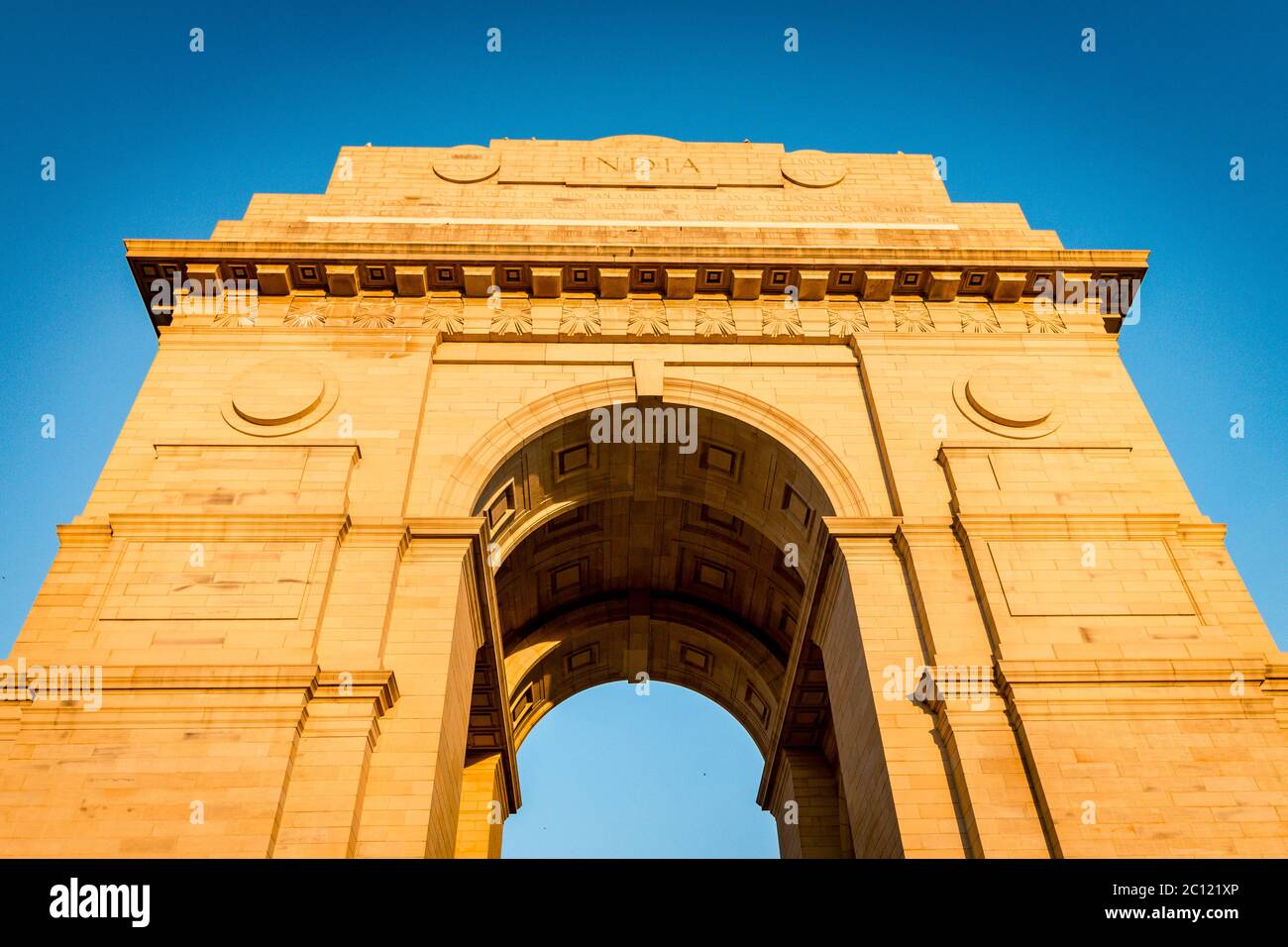 India Gate war memorial located in New Delhi, India. India Gate is the ...