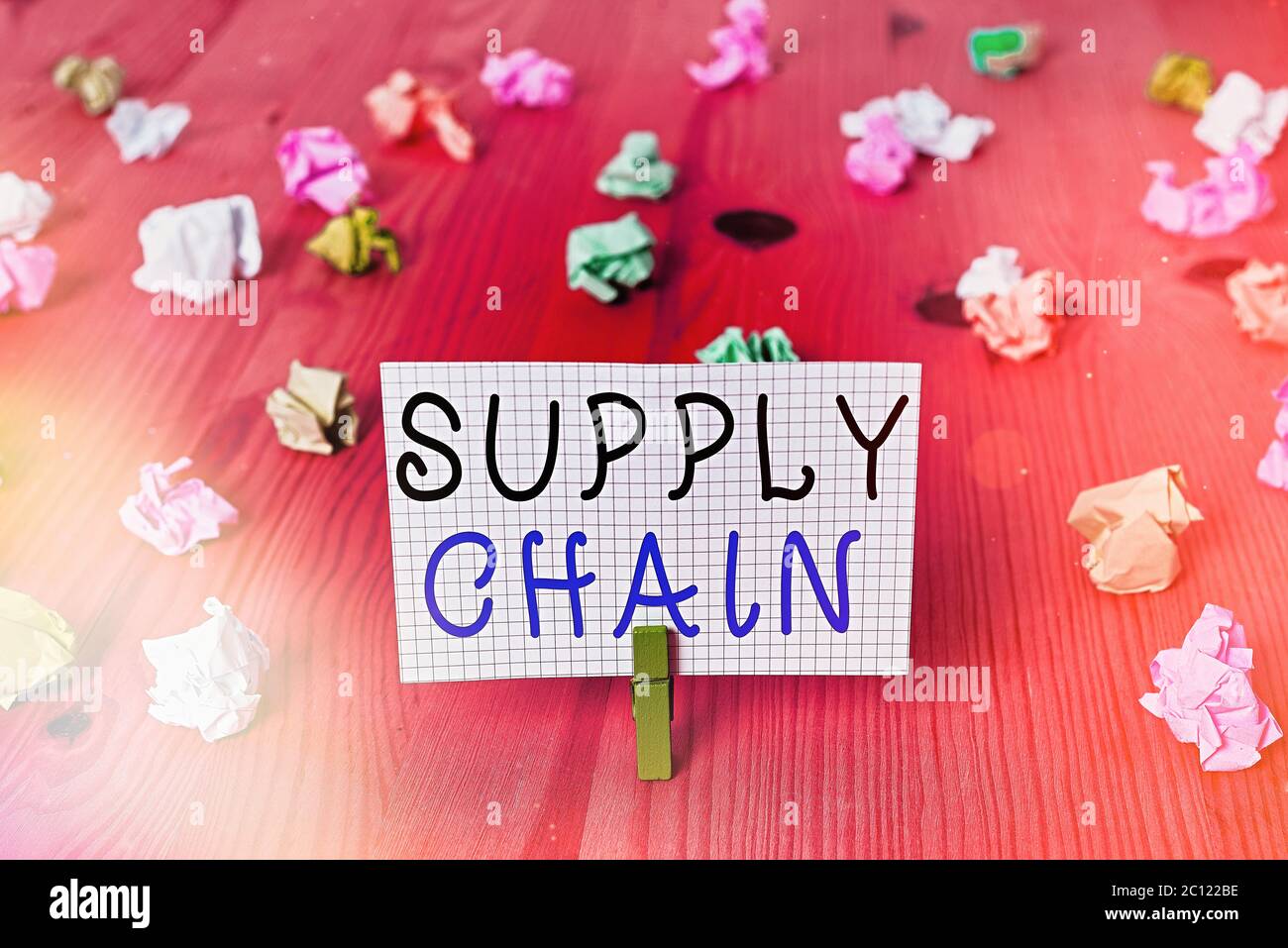Conceptual hand writing showing Supply Chain. Concept meaning Aspects ...