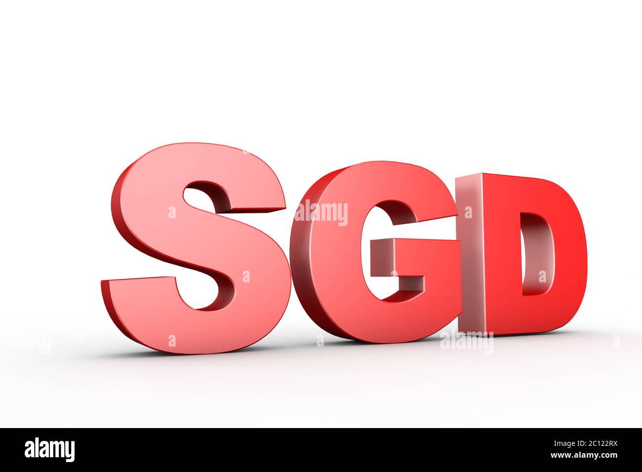 3d illustration sign sgd Stock Photo - Alamy