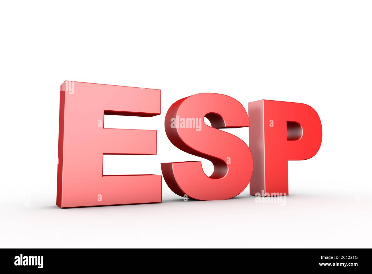 3d illustration sign esp Stock Photo - Alamy